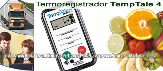 Registrador de temperatura digital Sensitech TempTale 4 reutilizable.